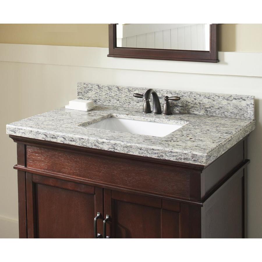 MarCraft Essential Collection 31-in Santa Cecilia Granite Single Sink ...