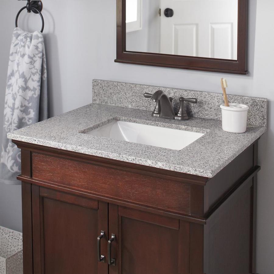 MarCraft Essential Collection 25-in Napoli Granite Single Sink Bathroom ...