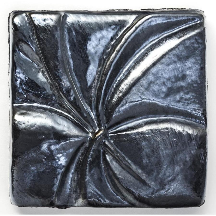 Oceanside Glass & Tile Fire and Form 5-Pack Metallic Pewter Iridescent ...