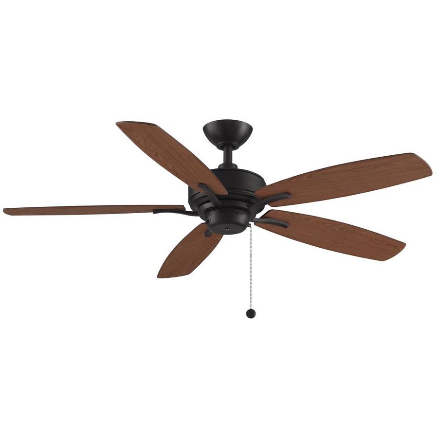 Fanimation Aire Deluxe 52-in Dark Bronze LED Indoor Ceiling Fan (5 ...