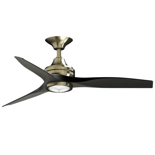 Fanimation Spitfire 48-in Brushed Brass LED Indoor/Outdoor Ceiling Fan ...