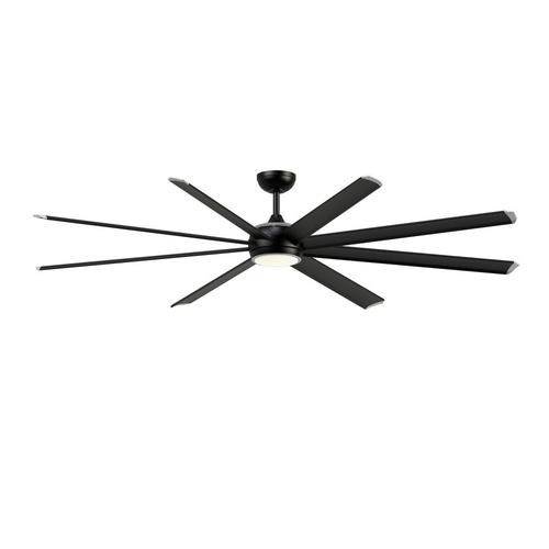 Fanimation Stellar Custom 84-in Black LED Indoor/Outdoor Ceiling Fan ...