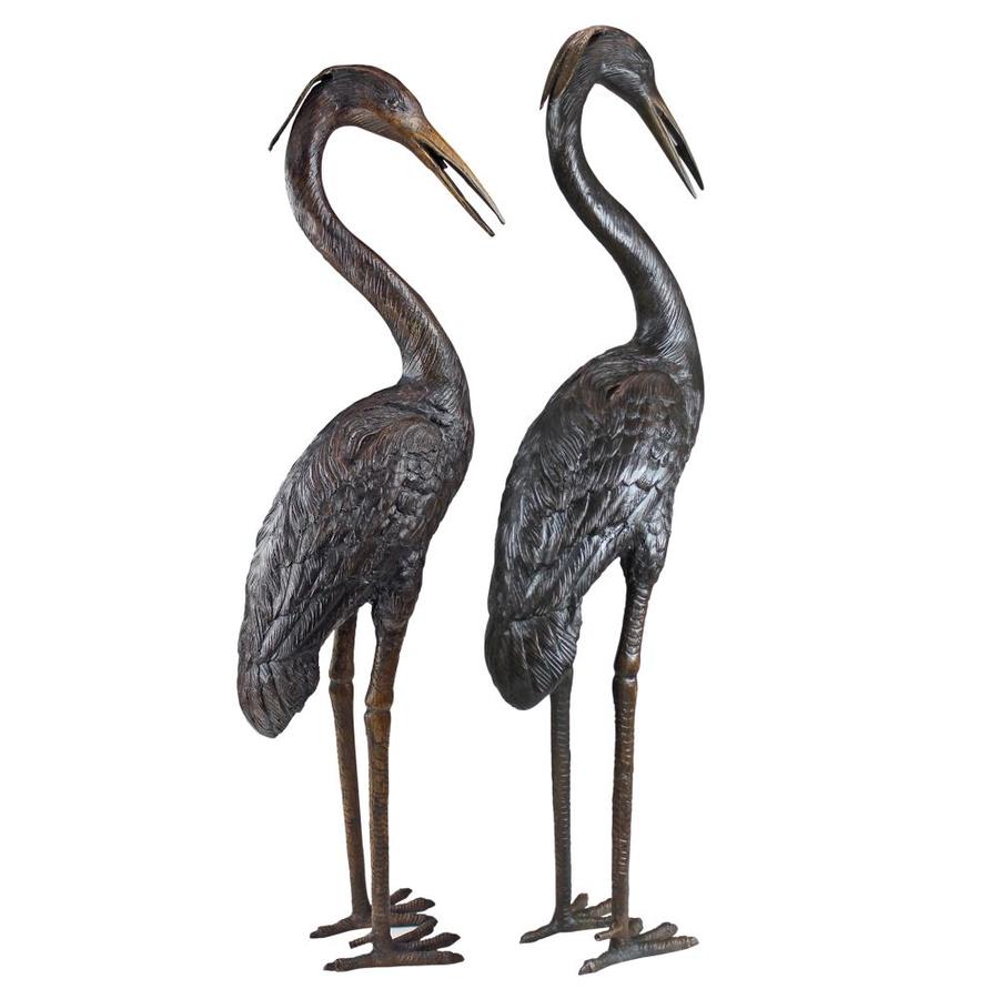 Design Toscano H x W Bronze Heron Garden Statue in the Garden Statues ...