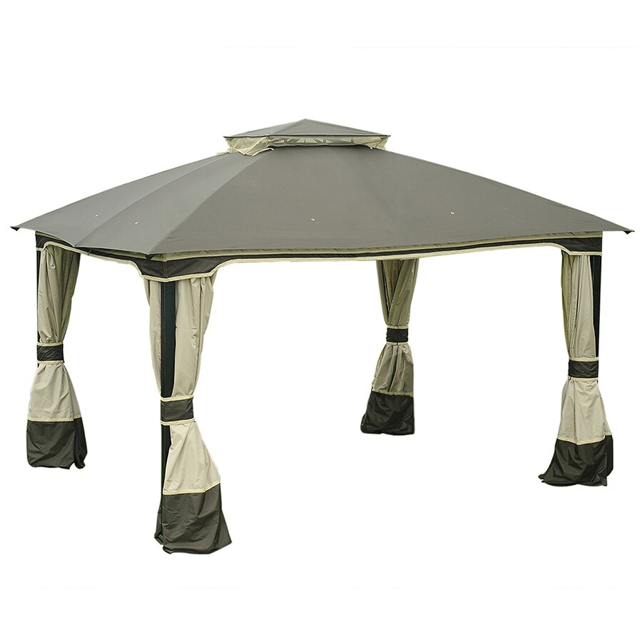 Sunjoy Brown Rectangle Gazebo (Foundation: 10-ft x 12-ft) at Lowes.com Sunjoy Brown Rectangle Gazebo (Foundation: 10-ft x 12-ft) at Lowes.com