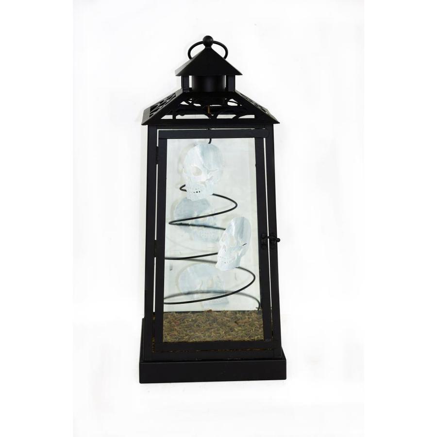 Holiday 8.25-in x 18-in Black Metal LED Light Outdoor Decorative ...