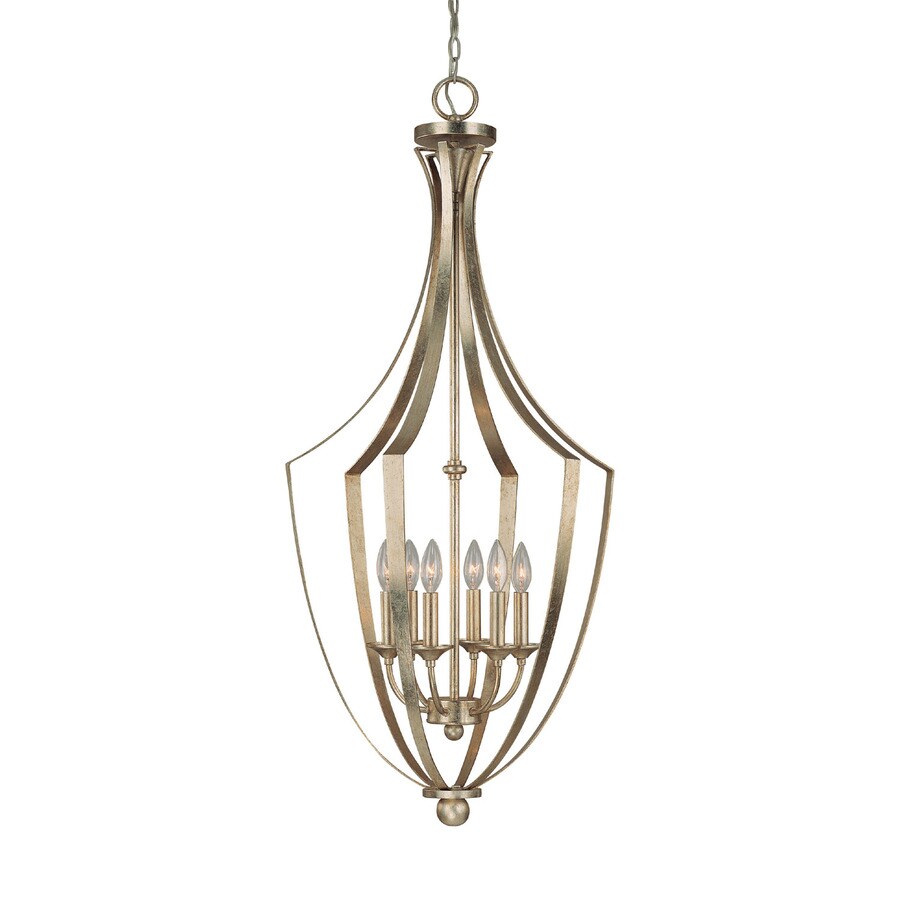 Century Winter Gold Transitional Clear Glass Single in the Pendant ...