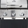 Blue Rhino Black And Silver/Porcelain And Stainless Steel 3-Burner ...