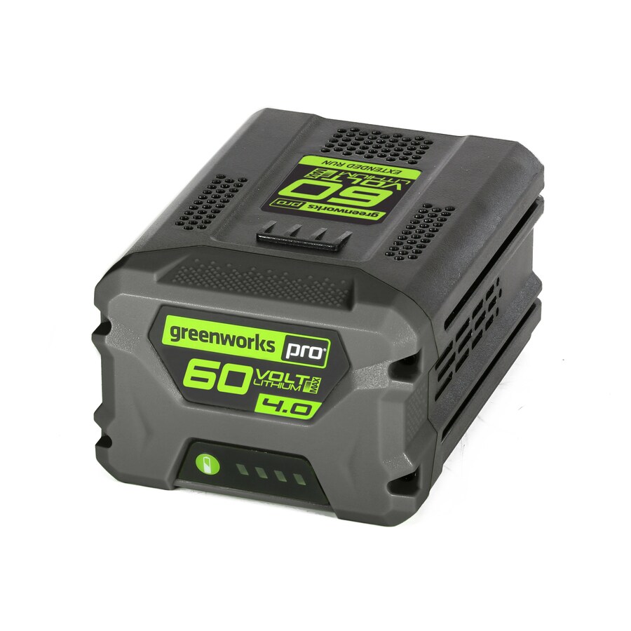 Greenworks Pro 60 volt Max 4 Amp Hours Rechargeable Lithium Ion Greenworks Pro 60 volt Max 4 Amp Hours Rechargeable Lithium Ion