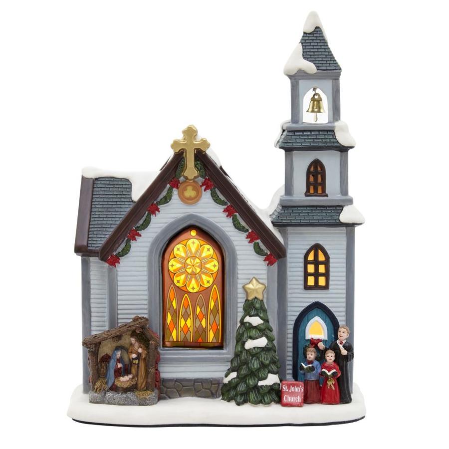 Carole Towne Multi Color Village Scene Tabletop Decoration at Lowes.com