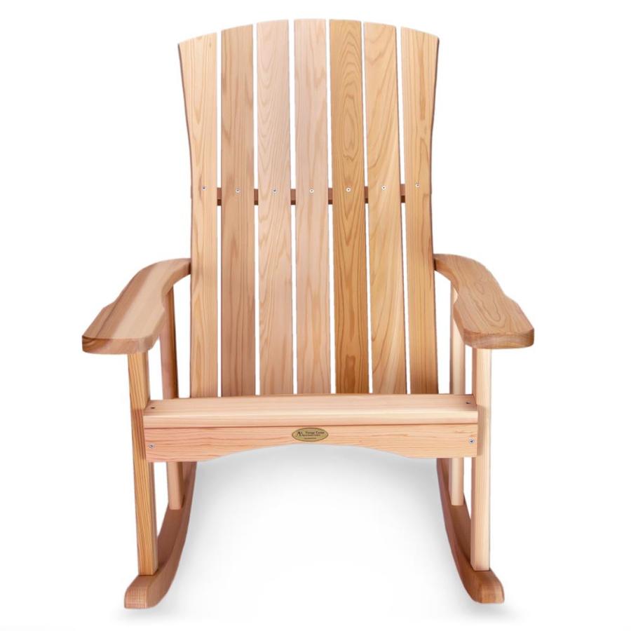 All Things Cedar Natural Cedar Wood Stationary Rocking Chair(s) with ...