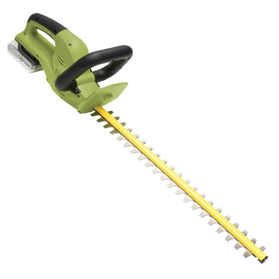 Sun Joe 24-Volt 22-in Dual Cordless Electric Hedge Trimmer 2 Ah ...