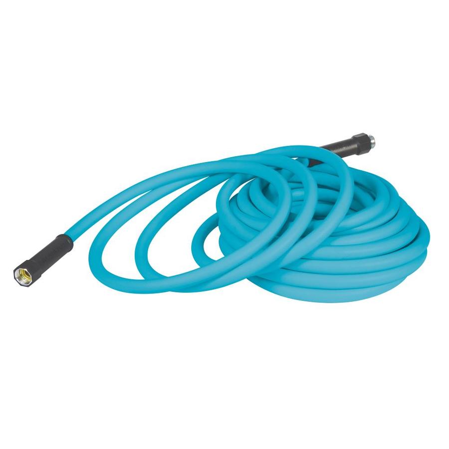 AQUA JOE 5/8-in x 50-ft Medium-Duty Kink Free Hybrid Polymer Blue Hose ...