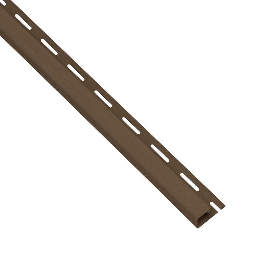 Georgia-Pacific Vinyl Siding Trim J-channel Musket Brown 0.625-in x 150 ...