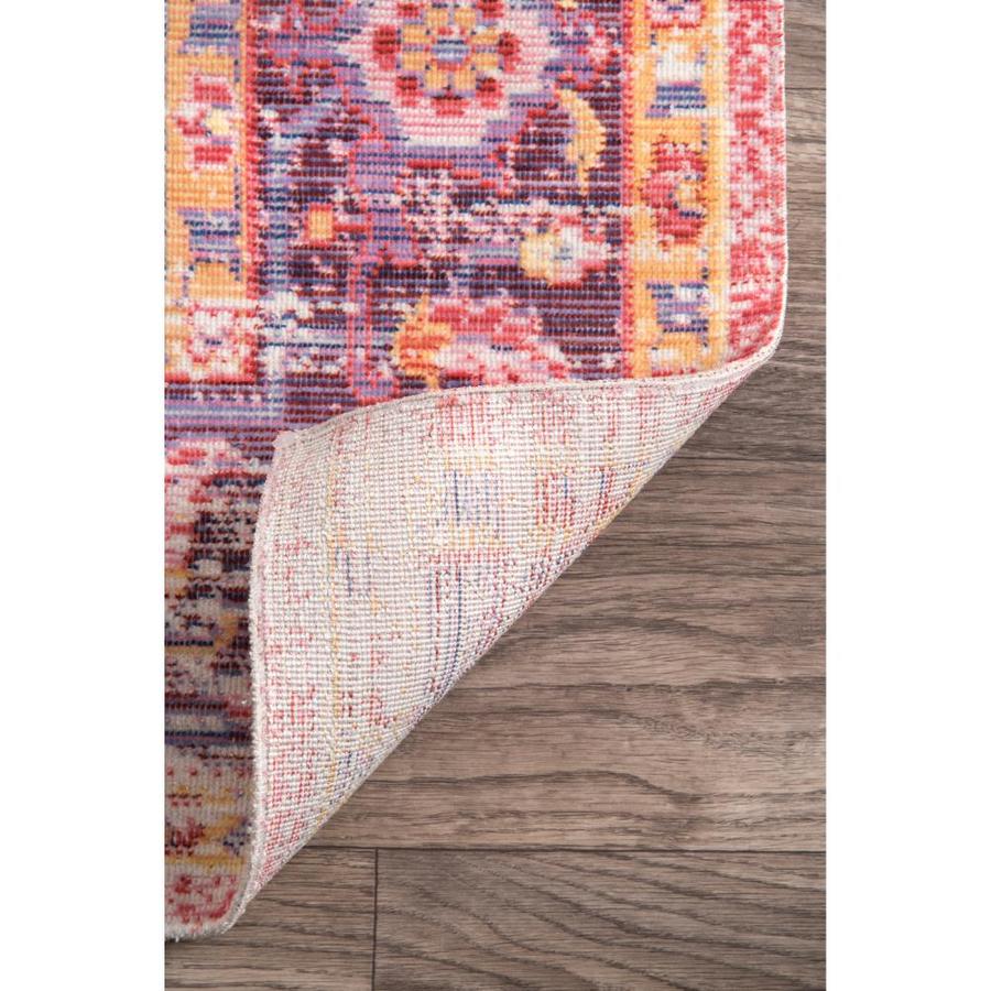NuLOOM Pink Indoor Vintage Area Rug (Common: 5 x 8; Actual: 5.5-ft W x ...