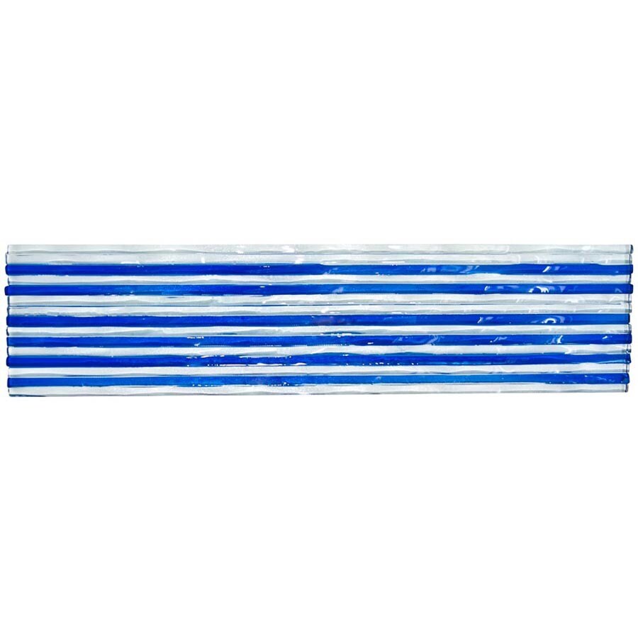 Elida Ceramica Murano Clear Fonte Glass Listello Tile (Common: 3-in x ...