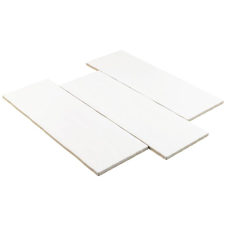 Boutique Ceramic Boutique Crafted White 5x14 5-in x 14-in Glazed ...