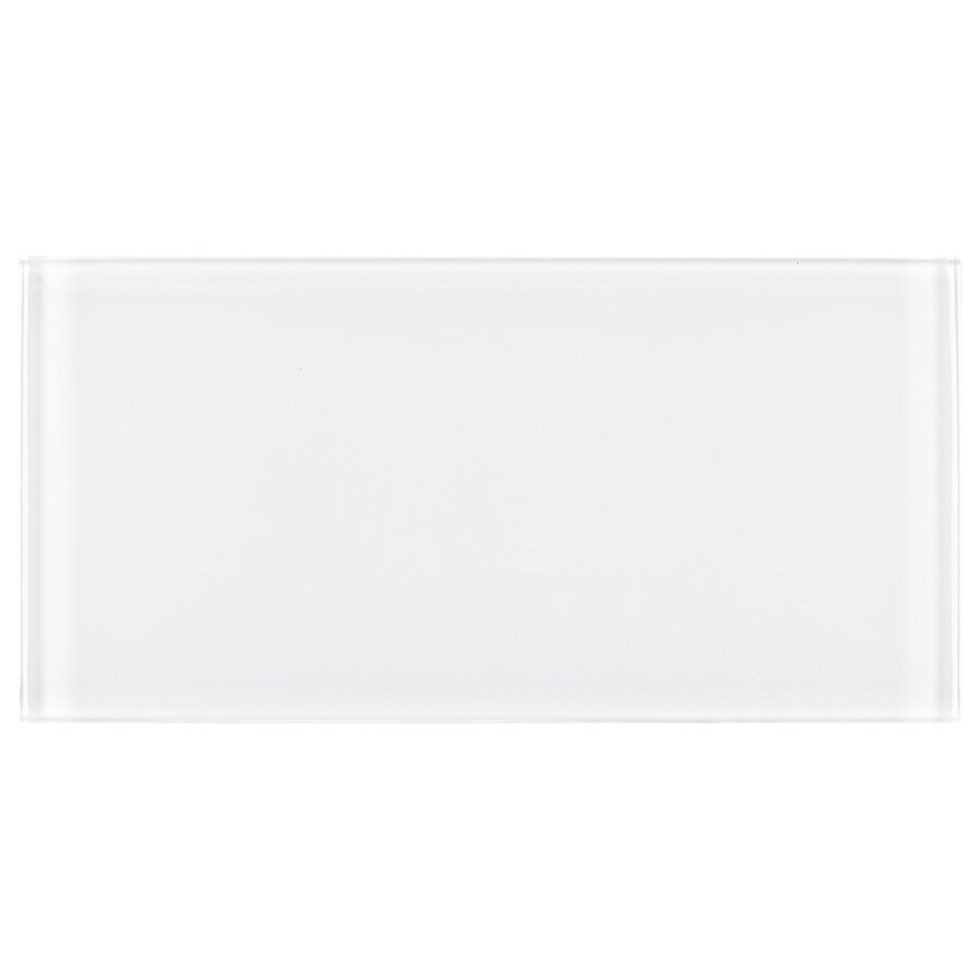Elida Ceramica 4x8 Super White Glass 4-in x 8-in Glass Wall Tile ...