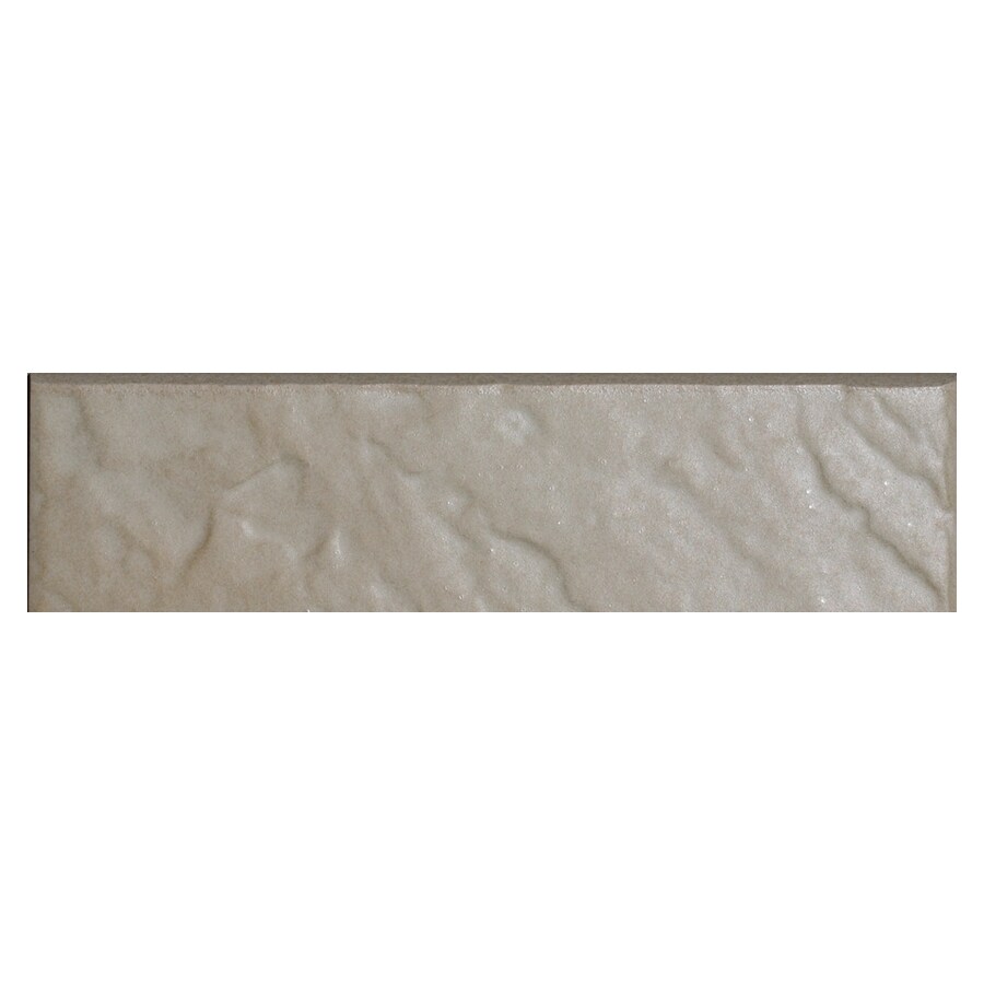StonePeak Ceramics Inc. 3" x 12" Ibiza Bone Glazed Porcelain Bullnose ...