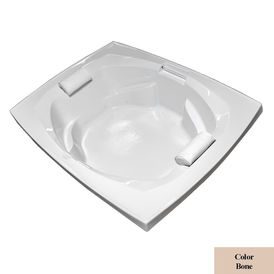 Laurel Mountain Bedford 81-in L x 64-in W x 24.5-in H Acrylic 2-Person ...