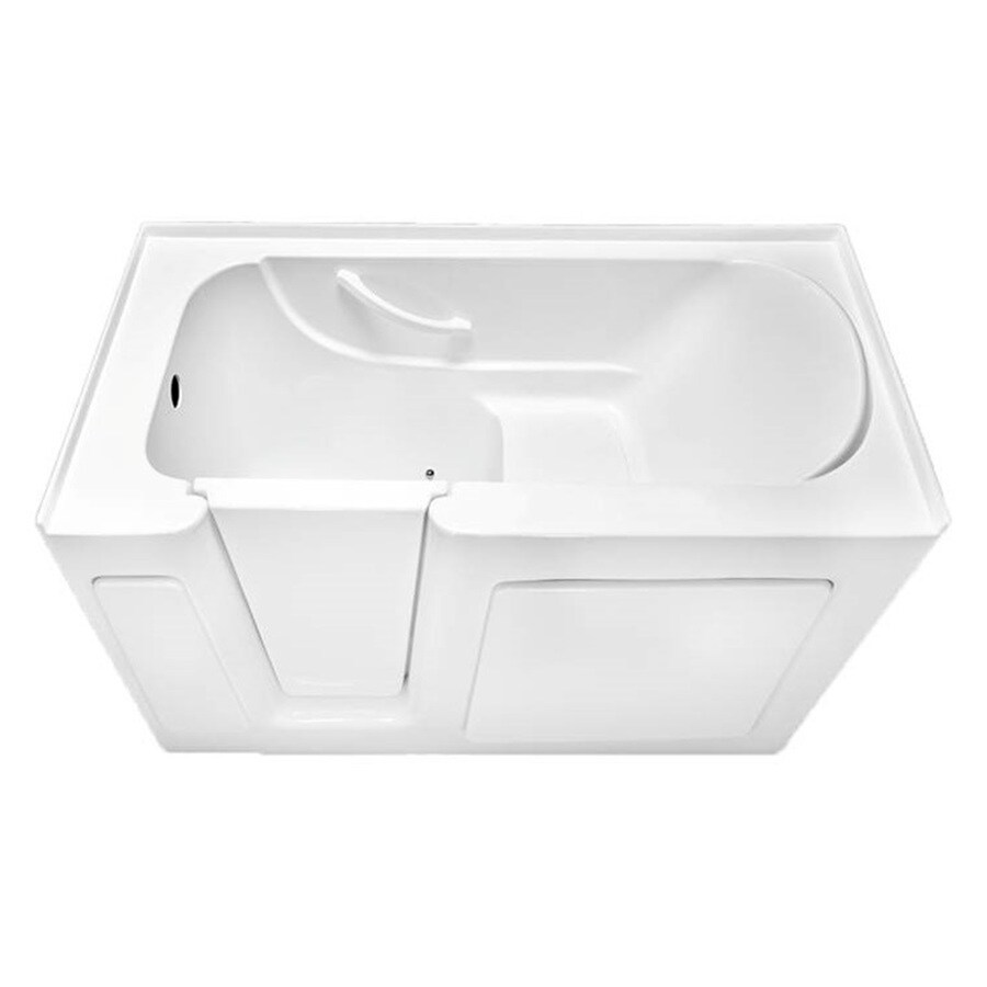 Laurel Mountain Colony 30-in W x 54-in L Acrylic Rectangular Left-Hand ...