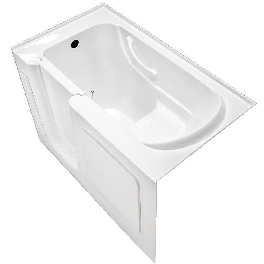 Laurel Mountain Colony 30-in W x 54-in L Acrylic Rectangular Left-Hand ...