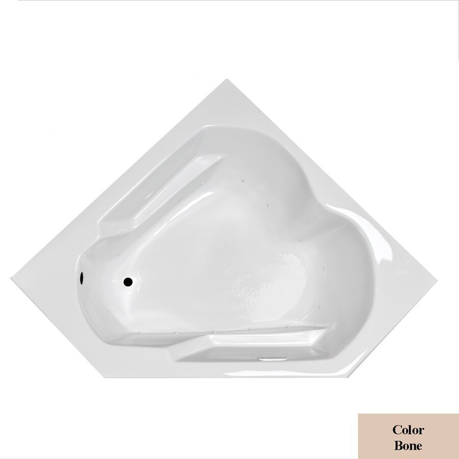 Laurel Mountain Dual Corner Plus 60-in L x 60-in W x 20-in H Bone ...