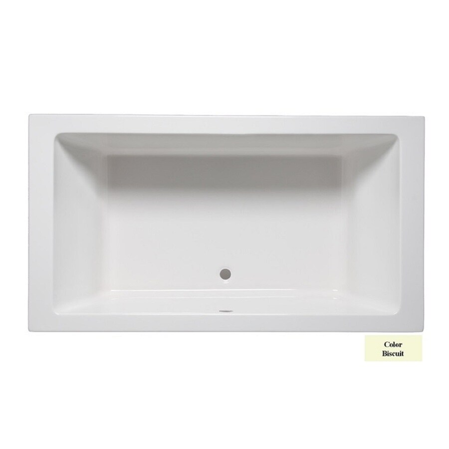 Laurel Mountain Farrell I 36-in W x 66-in L Biscuit Acrylic Rectangular ...