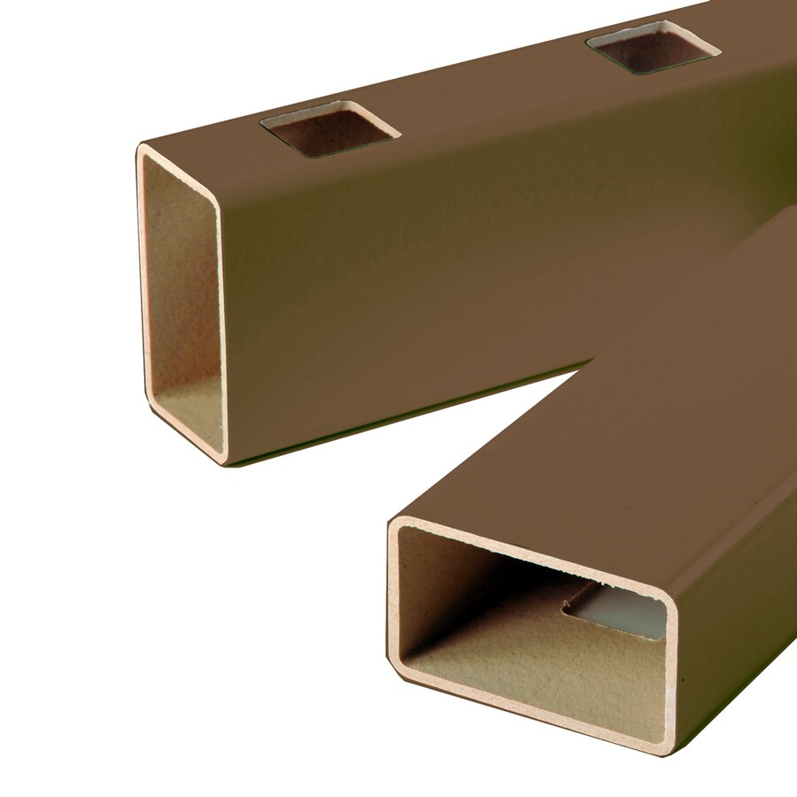 Severe Weather 3-1/2-in x 4-in x 6-ft Brown Composite Deck Railing at ...