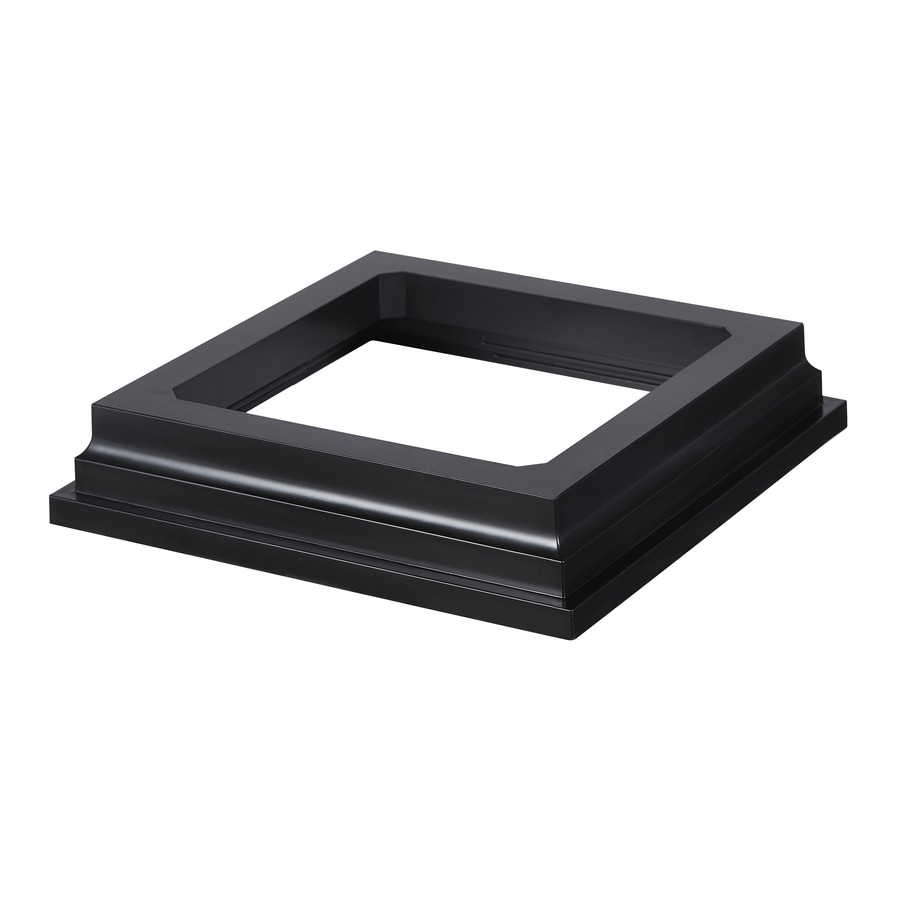 Fiberon Symmetry Serene Black PVC Deck Post Base Trim at Lowes.com