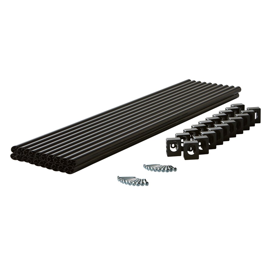 Fiberon 1-in x 36-in Symmetry Black Aluminum Deck Baluster in the Deck ...