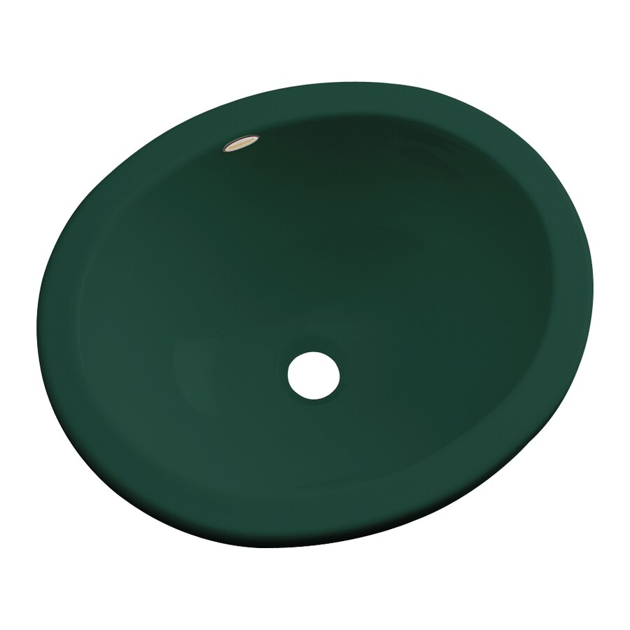 Dekor Victoria Composite 12-in Undermount Oval Timberline Bathroom Sink ...