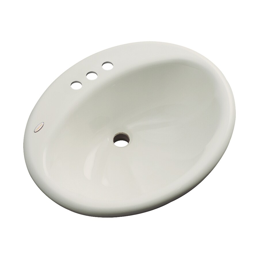 Dekor Seaside Composite 17-in Drop-in Oval Tender Gray Bathroom Sink at ...