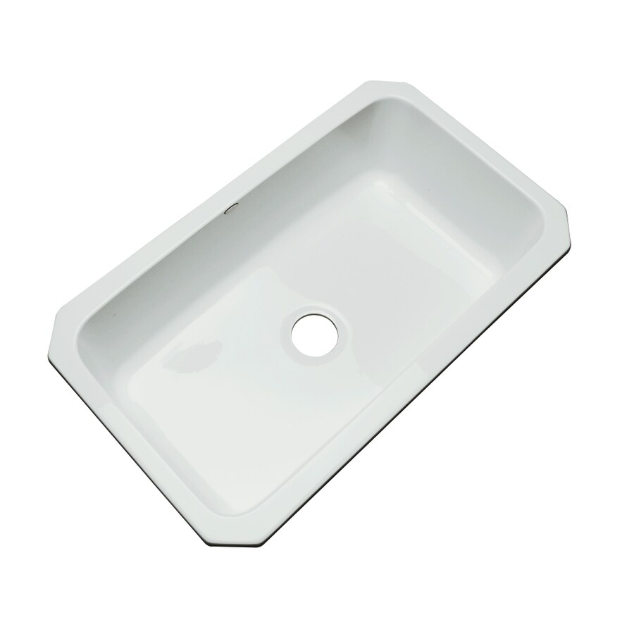 Dekor Master Single-Basin Undermount Acrylic Kitchen Sink at Lowes.com