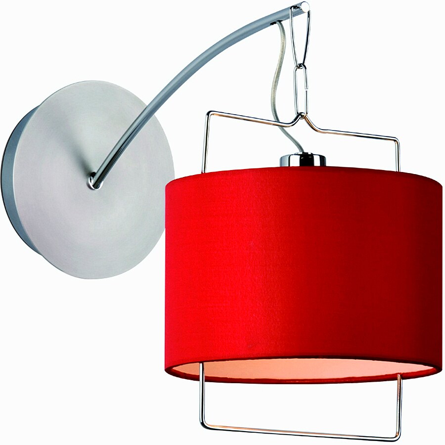 Pyramid Creations Passion 7-in W 1-Light Satin Nickel / Polished Chrome ...