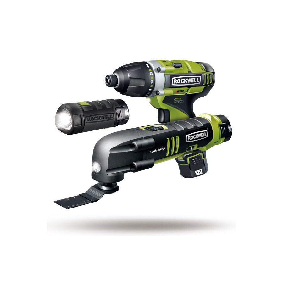 ROCKWELL 3-Tool 12-Volt Lithium Ion Cordless Combo Kit at Lowes.com