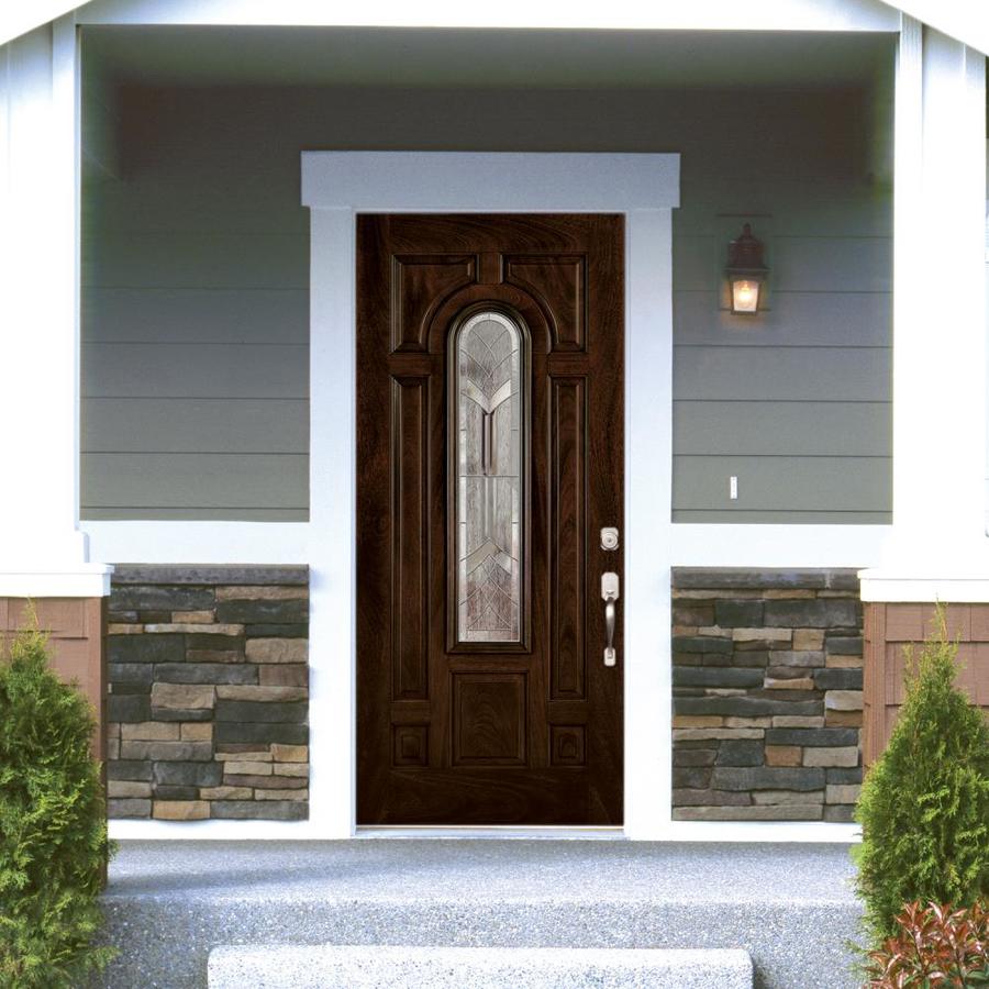 Feather River Pomona 36-in x 80-in Fiberglass Center Arch Lite Right ...