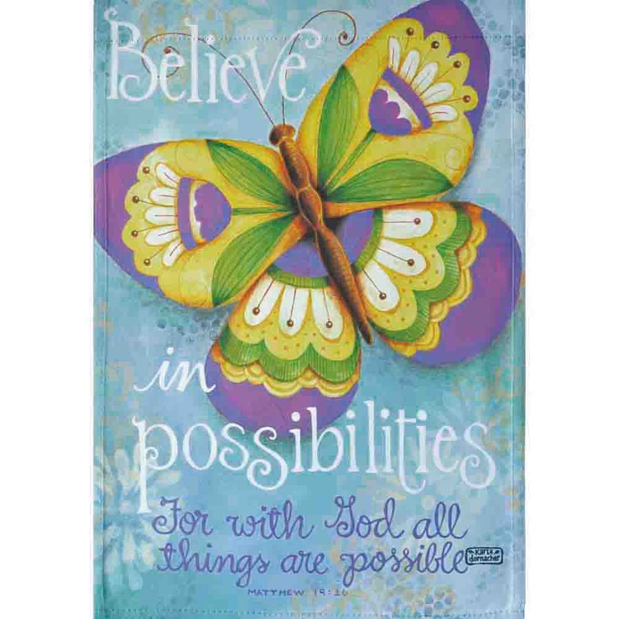 Rain or Shine 1.04-ft W x 1.5-ft H Inspirational Garden Flag at Lowes.com