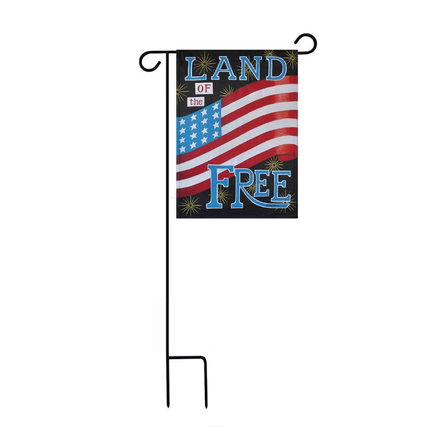 1.48-ft W x 3.17-ft H Patriotic Garden Flag in the Decorative Banners ...