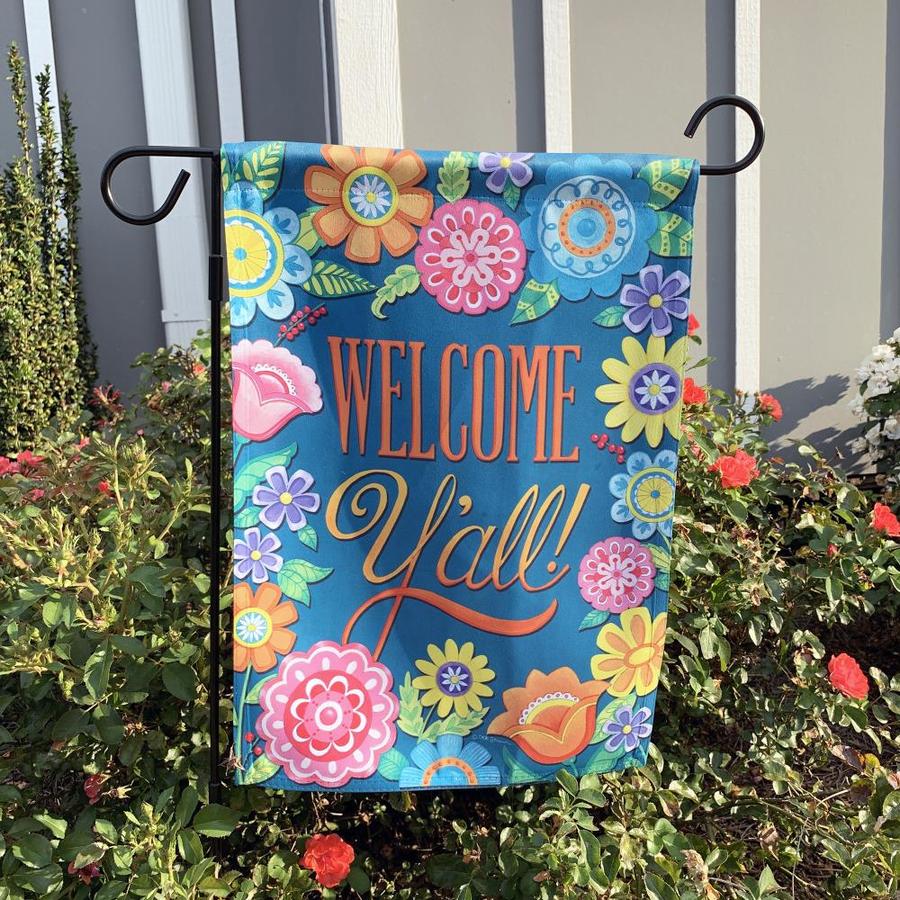 Rain or Shine 1.04-ft W x 1.5-ft H Spring Garden Flag in the Decorative ...