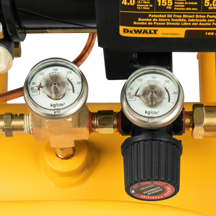 DEWALT 4-Gallon Portable Gas Twin Stack Air Compressor at Lowes.com