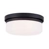 Livex Lighting Stratus 11-in Bronze Modern/Contemporary Flush Mount ...