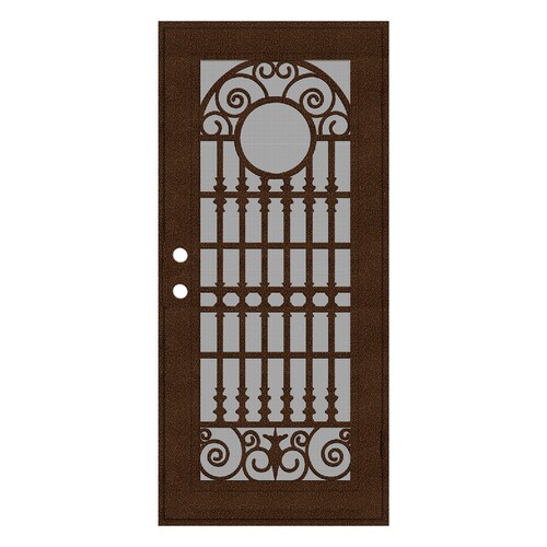 TITAN Titan Security Doors Powder-Coat Copperclad Aluminum Single Door ...