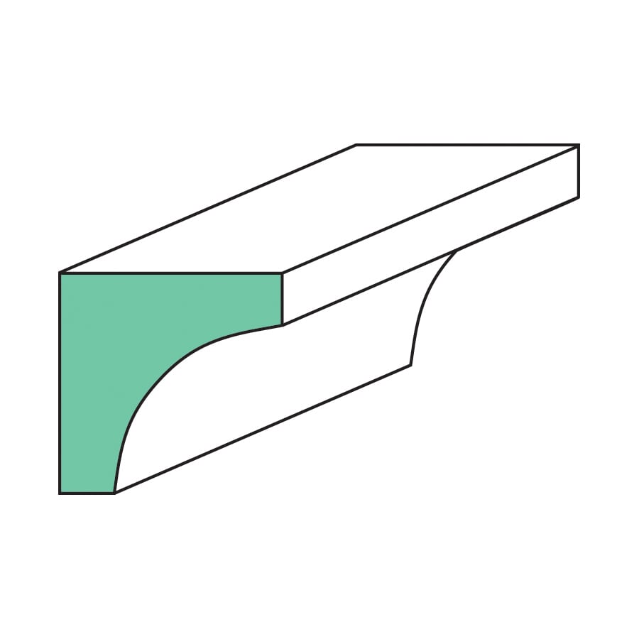3/4-in x 8-ft Stained Cove Moulding in the Cove Moulding department at ...