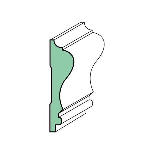 2-5/8-in x 8-ft Painted MDF Chair Rail Moulding (Actual: 2.625-in x 8 ...