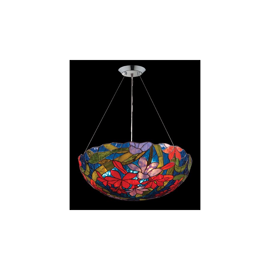 Westmore Lighting Impressionist Polished Chrome Tiffany-style Medium at ...