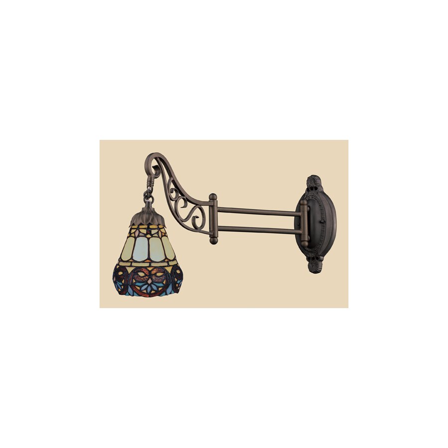 Westmore Lighting Mix-N-Match 7-in W 1-Light Tiffany Bronze Wall Sconce ...