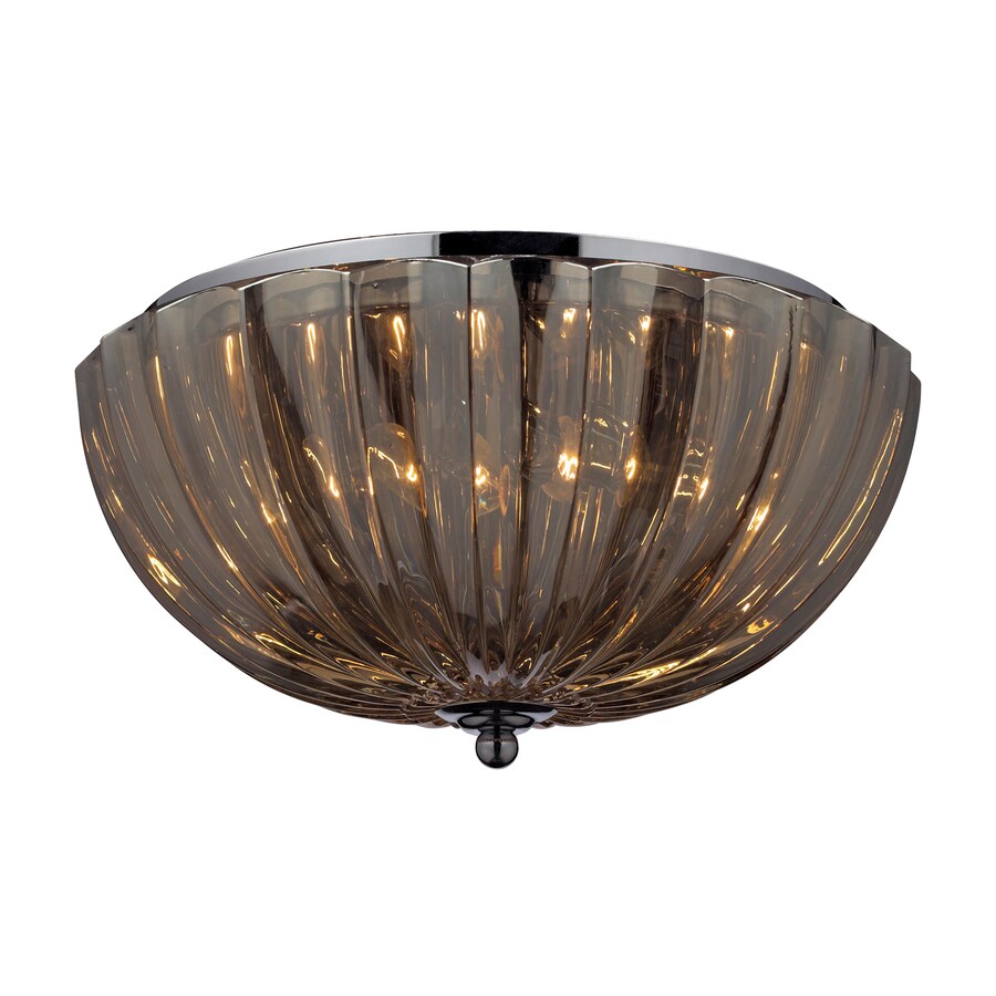 Westmore Lighting 2-Light 12-in Polished Chrome Flush Mount Light in ...
