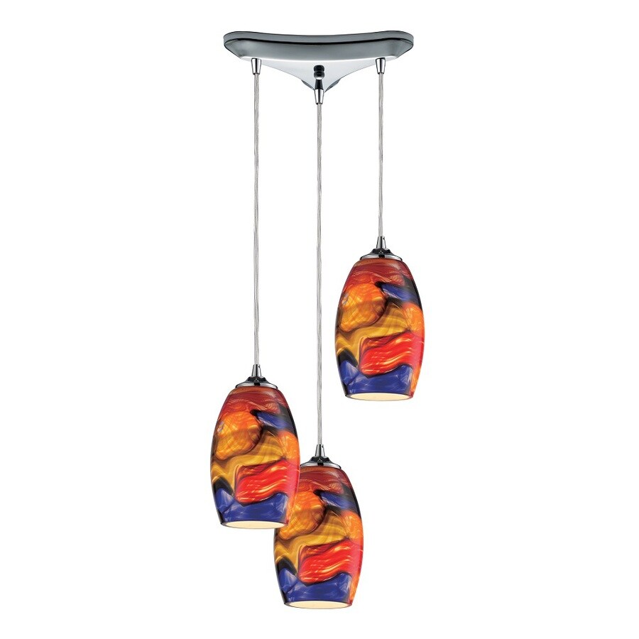 Westmore Lighting Breton 10-in W Polished Chrome/Breton Mini Pendant ...