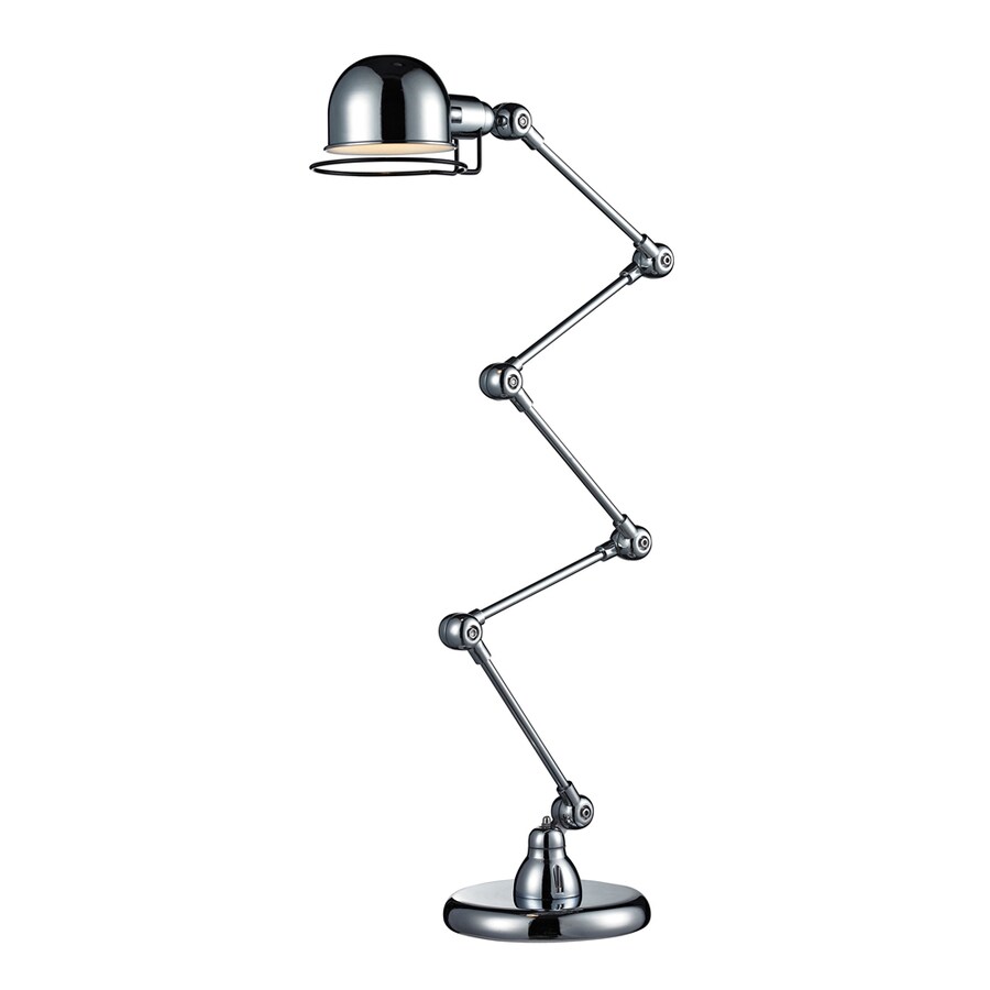 Westmore Lighting 52-in Switch Chrome Indoor Floor Lamp with Metal ...