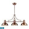 Westmore Lighting Chiserley Antique Copper Pool Table Lighting at Lowes.com